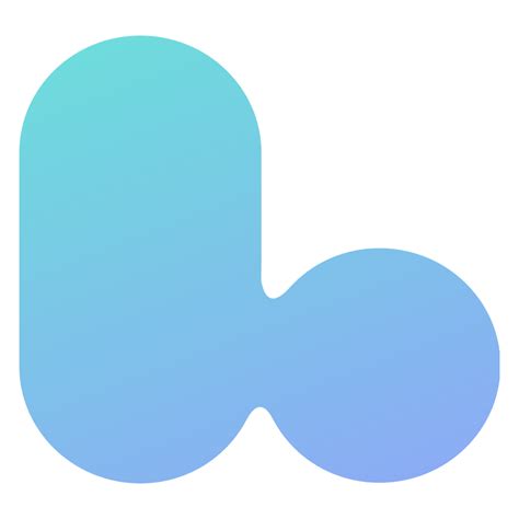 The Hubs Logo Is Light Blue And Light Purple In The Shape Of An