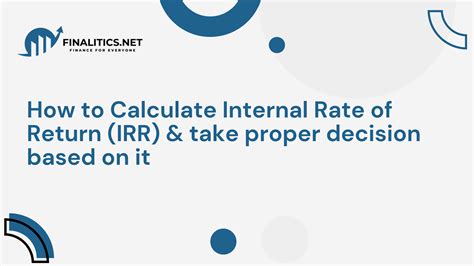 How To Calculate Internal Rate Of Return IRR Full Guide