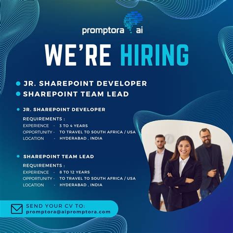 Promptoraai On Linkedin Hiring Sharepointdeveloper Teamlead Jobopportunity Hyderabad Travel