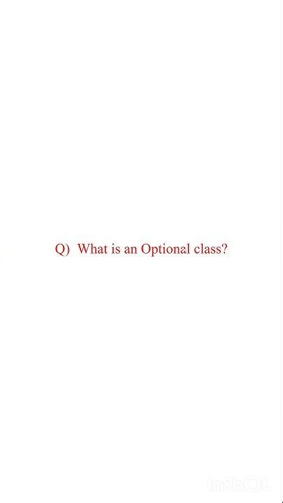 What Is Optional Class Java 8 Interview Questions And Answers Code Decode Shorts Youtube