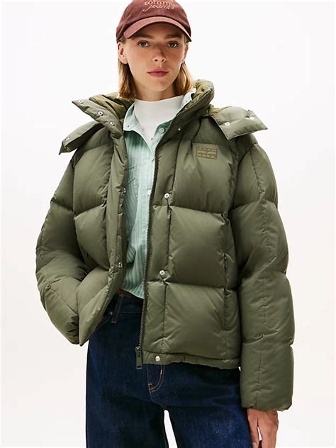 Down Hooded Alaska Puffer Jacket Green Tommy Hilfiger