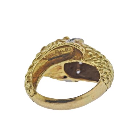 Lalaounis Greece Chimera Ruby Diamond Gold Ring For Sale At 1stdibs