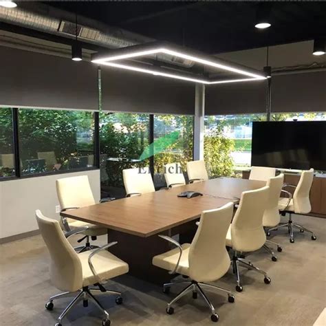 Aluminum Profile Squarerectangle Shape Led Pendant Linear Light For