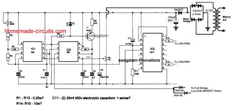 Single Phase Variable Frequency Drive Vfd Circuit Homemade Circuit Projects