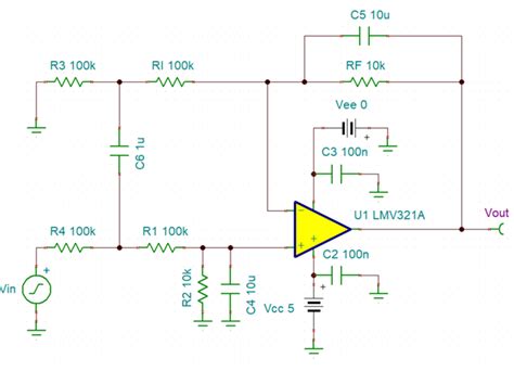 Lmv321 How To Filter Out Frequency Above 40hz In Lmv321 Based Voltage Sensing Circuit