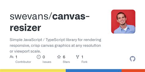 github swevans canvas resizer simple javascript typescript library for rendering responsive