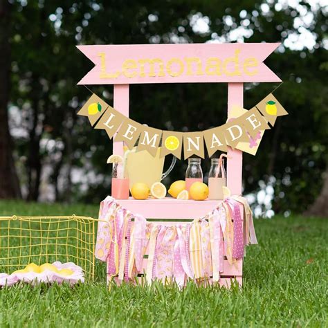 Lemonade Stand Decoration Ideas Lemonade Themed Birthday Party