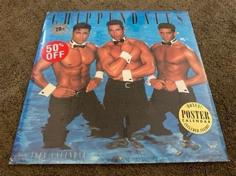 Chippendales Shirtless Beefcake Male Strippers Model 1998 Vintage Calendar 4698665289