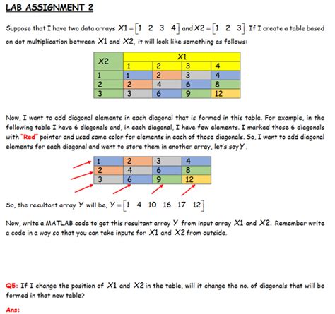Solved Lab Assignment 2 Suppose That I Have Two Data Arrays