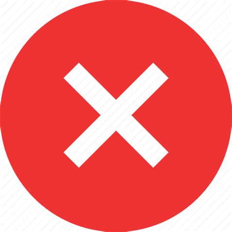 Cross Delete Denied Stop Stopped X Icon Download On Iconfinder
