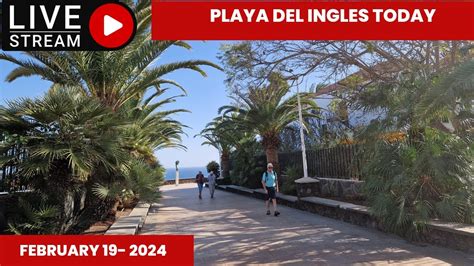 Gran Canaria Live Playa Del Ingles Today February 19 2024 Youtube