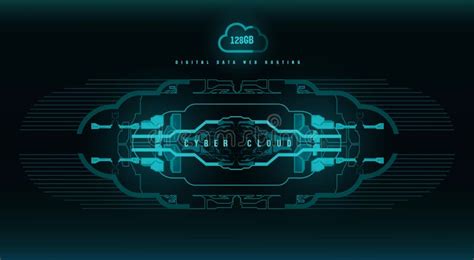 Cloud Computing And Innovation Concept With Hud Elements Storage Data Online Data Backup Stock