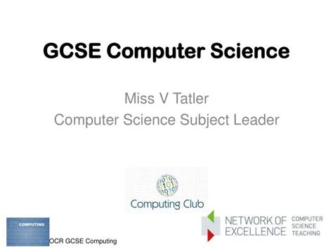 PPT GCSE Computer Science PowerPoint Presentation Free Download ID 2919331