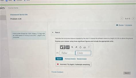 Solved A Shol Pumer Throws The Shor Mass 73 Kg With An