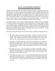 Outline And Research Memo Assignment Docx LAS 220 LEGAL RESEARCH WRITING I OFFICE MEMORANDUM