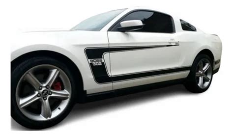 Stickers Mustang 2010 2014 Franjas Laterales Tipo Boss 2pzs Meses Sin