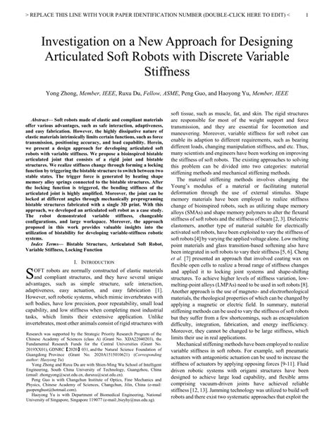 Pdf Investigation On A New Approach For Designing Articulated Soft Robots With Discrete