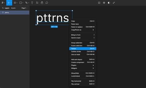 How To Vectorize Text In Figma Pttrns