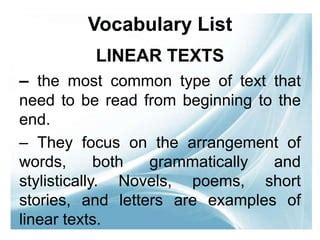 DEMO Non Linear Texts FINAL Pptx