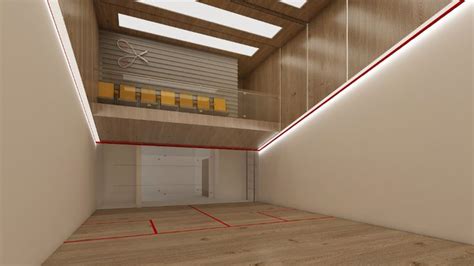 Squash Court In Pureone Zahoor Ahmad Gym Design Interior Fitness