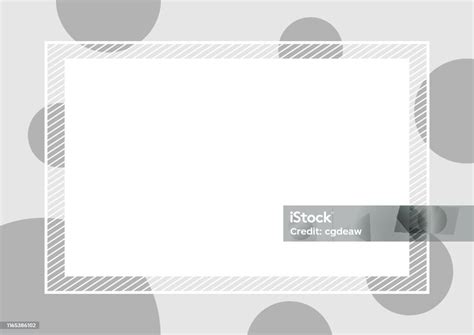 빈 배너 프레임 물방울 무늬 회색 색상 사각형 배경 배너 프레임 물방울 무늬 파스텔 회색 및 복사 공간 광고 그래픽 디자인을위한