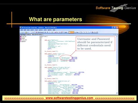 Ppt Parameterization Advanced Vuser Scripts In Hp Loadrunner