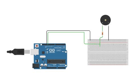 Circuit Design Buzzer Tinkercad