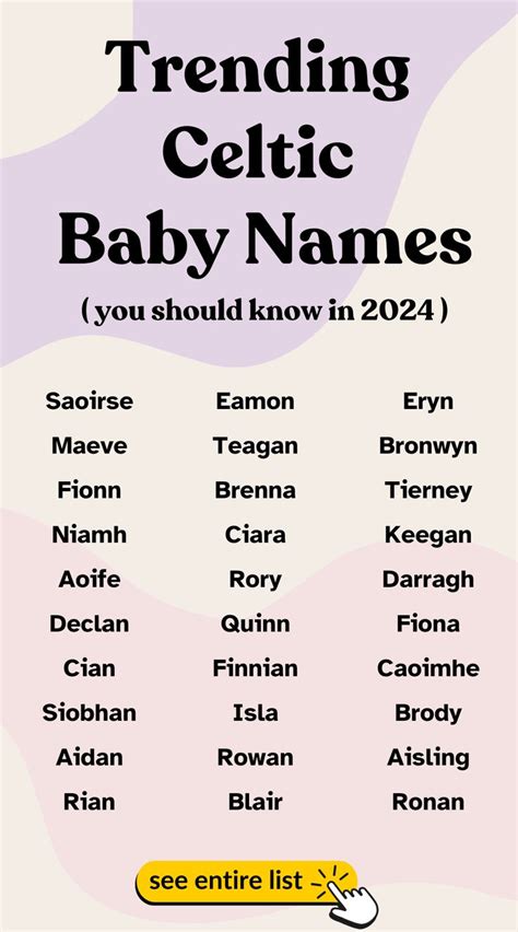 90 Magical Celtic Names Straight From The Emerald Isle Celtic Names