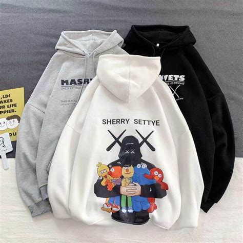 Jay Store เสื้อฮู้ดแขนยาวผู้ชาย เสื้อสเวตเตอร์กันหนาวแขนยาวผช สไตล์เกาหลี 22082020 Th