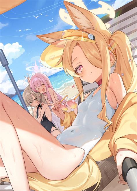 Mika Seia And Nagisa Blue Archive Drawn By Onakkasuita Danbooru