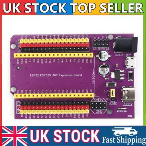 Esp32 Development Module Usb 38pin Type Cmicro Module Gpio Expansion Board £679 Picclick Uk