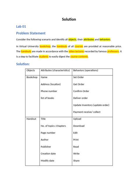 Solution Cs304plab Exercises Pdf Constructor Object Oriented