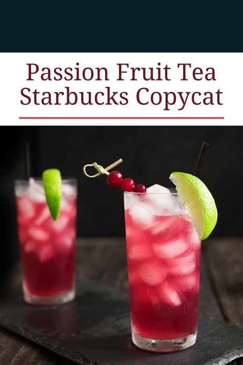 Passion Fruit Tea Starbucks Copycat Artofit