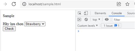 Lấy Giá Trị Select Selected Bằng Javascript