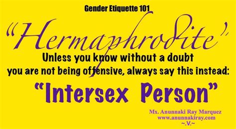 Difference Between Hermaphrodite And Intersex