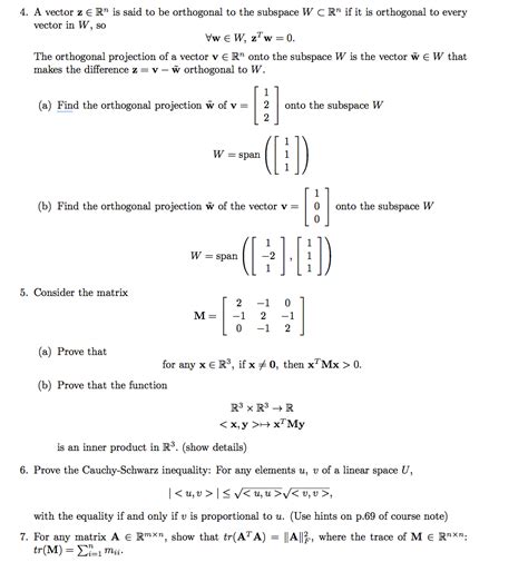 Compute A QR Factorization For The Following Matrix Chegg
