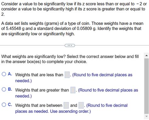 Solved Consider A Value To Be Significantly Low If Its Z