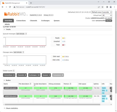 Debian 12 Bookworm Rabbitmq Configure Cluster Server World