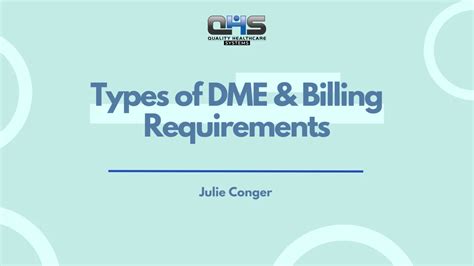 Understanding Different Types Of Dme And Their Billing Requirements