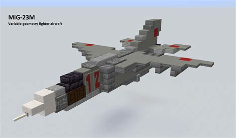 Mikoyan Gurevich Mig 23 Flogger 1 1 Scale Minecraft Map