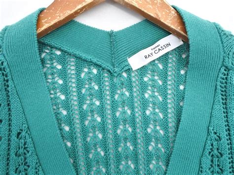 Yahooオークション Ray Cassin レイカズン ニット 透かし編み カー