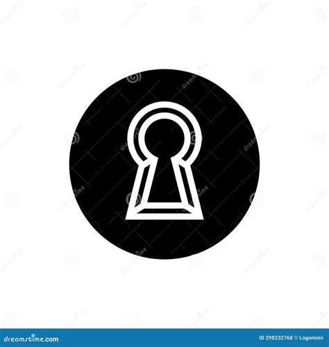 Keyhole Logo Vector Secure Tech Logo Concept Abstract Security Lock Keyhole Logo Vector Secure Tech Logo Concept Abstract Security Lock
