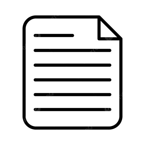 파일 라인 아이콘 벡터 문서 파일 텍스트 png 일러스트 및 벡터 에 대한 무료 다운로드 pngtree