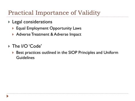 Ppt Validity Part Ii Applications Of Validity And Considerations In The Validation Process
