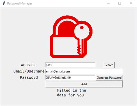 Github Eunoia224mypass A Tkinter App For Managing Password