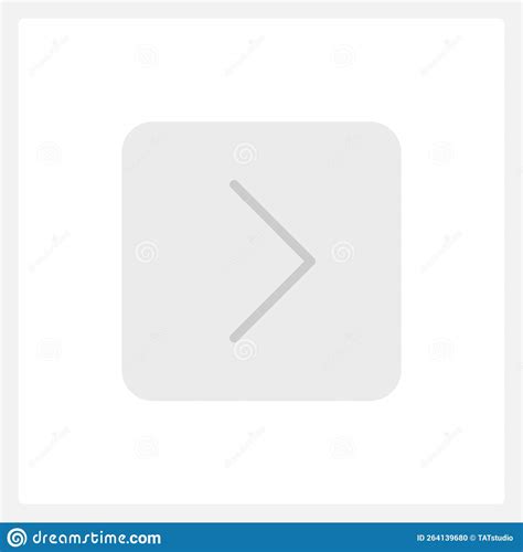 Disabled Right Arrow Button Ui Element Template Stock Vector
