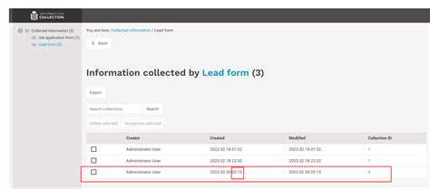 wrong timestamp date showing in informationcollection collection