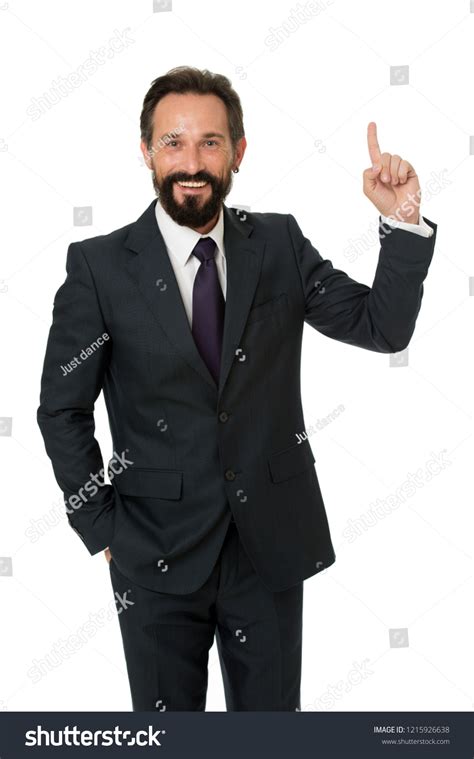 Man Pointing Index Finger Advertisement Isolated Stock Photo 1215926638 Shutterstock