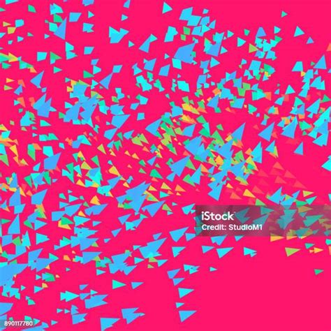 추상 동적 배경입니다 동적 배열 입자 방출 과학 및 연결 개념입니다 벡터 일러스트입니다 3차원 형태에 대한 스톡 벡터 아트 및 기타 이미지 Istock