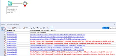 Solved Error While Reading Multiple Files With Similar Sc Alteryx Community